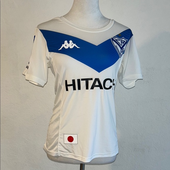 Kappa | Tops | Kappa White And Blue Sports Jersey | Poshmark